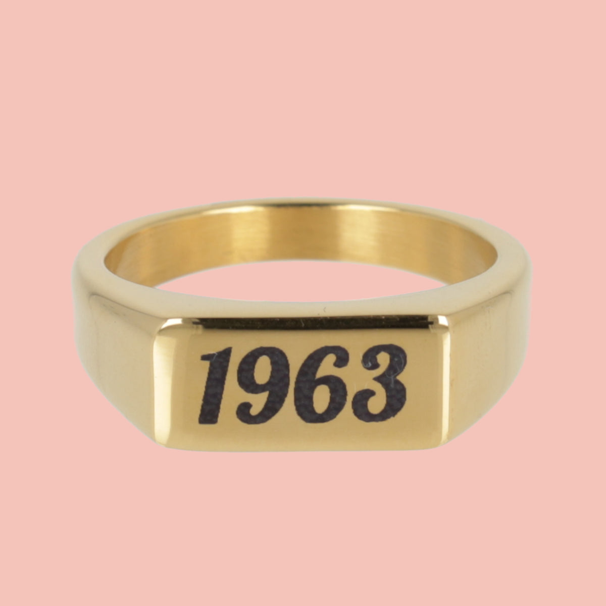 Customisable Birth Year Ring - Gold Plated | Sour Cherry