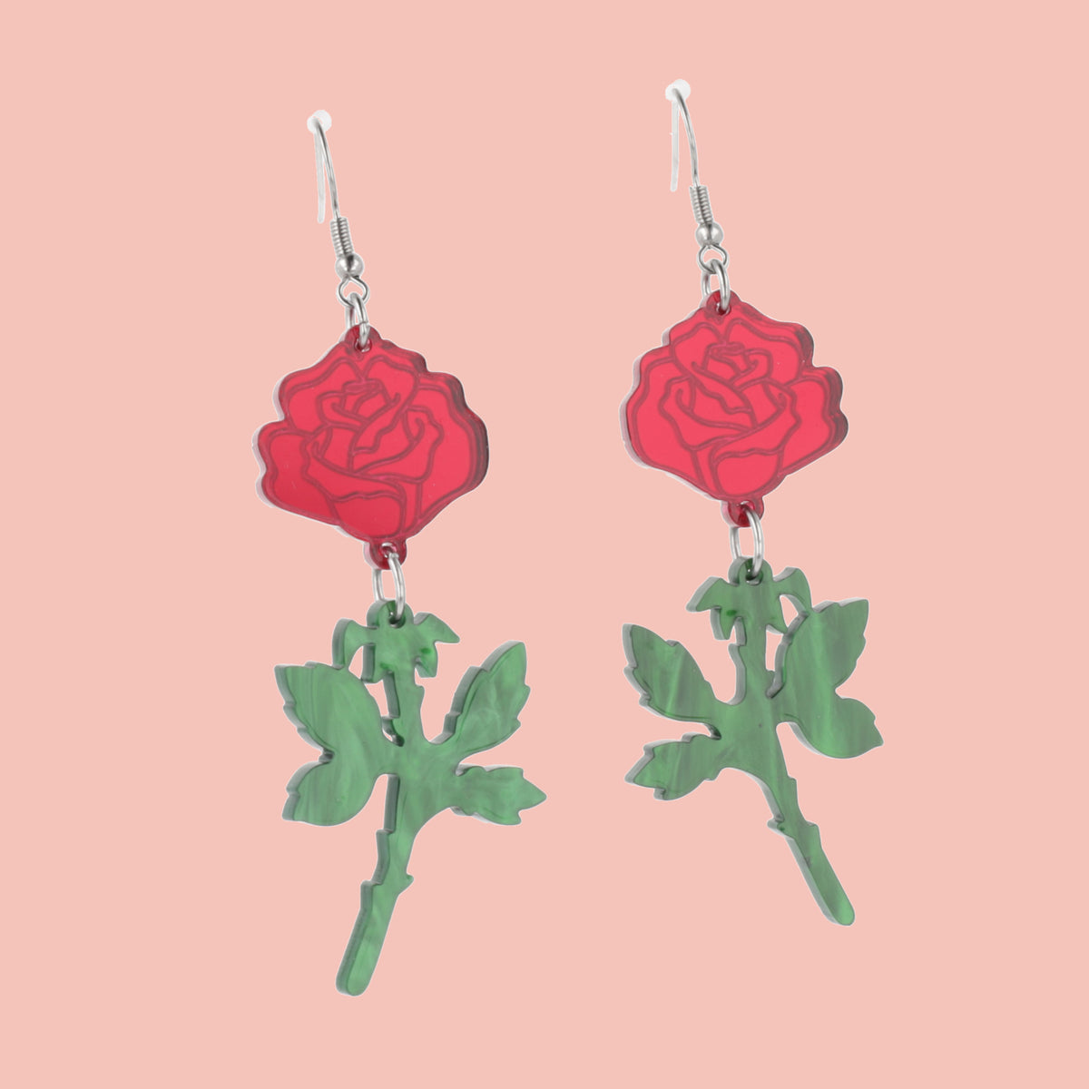 Red Thorny for You Earrings | Sour Cherry