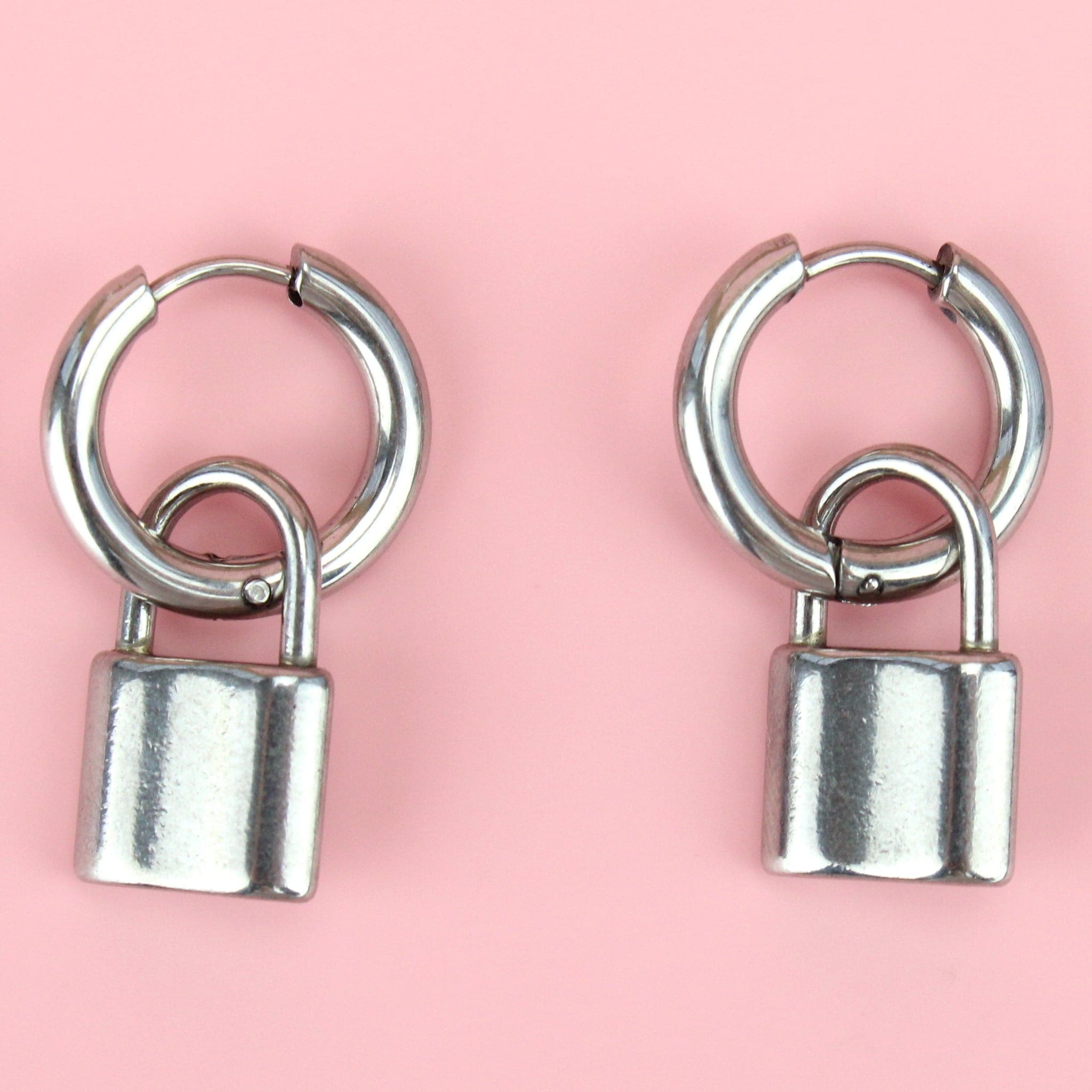 Small silver padlock store